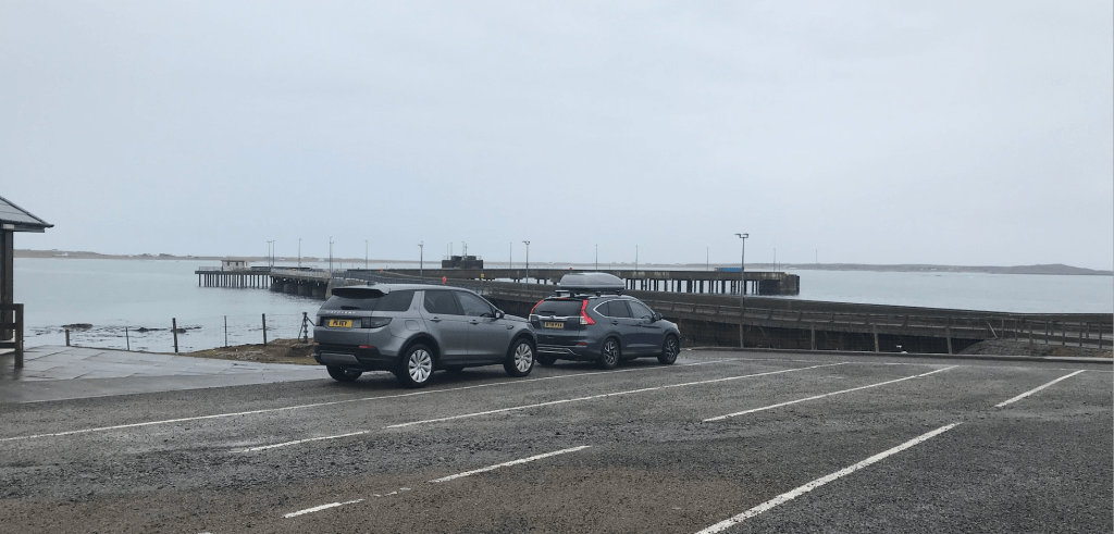 Surreal moment at the Ferry Terminal - Struthan Cottages, Isle of Tiree